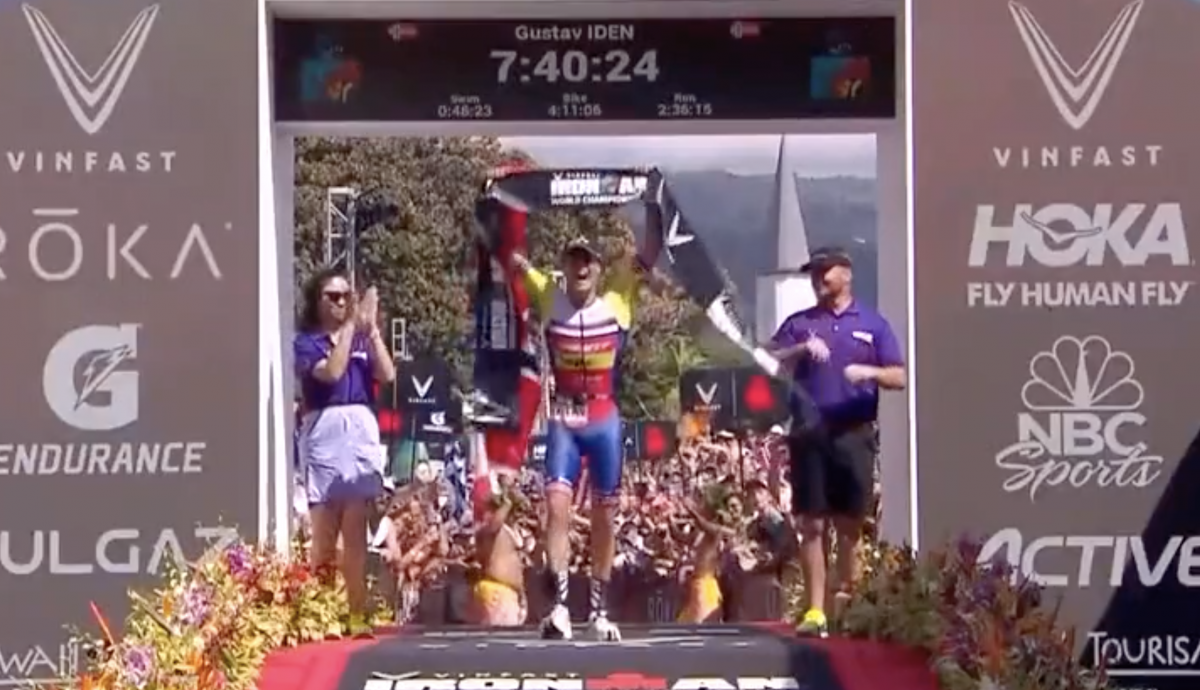 Gustav Iden se proclama campeón del mundo IRONMAN en Kona...